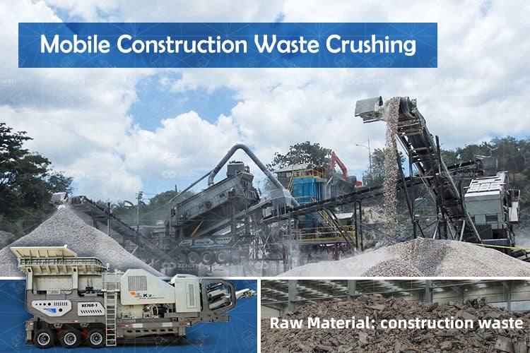Mobile Crusher for Recycling Construction Waste